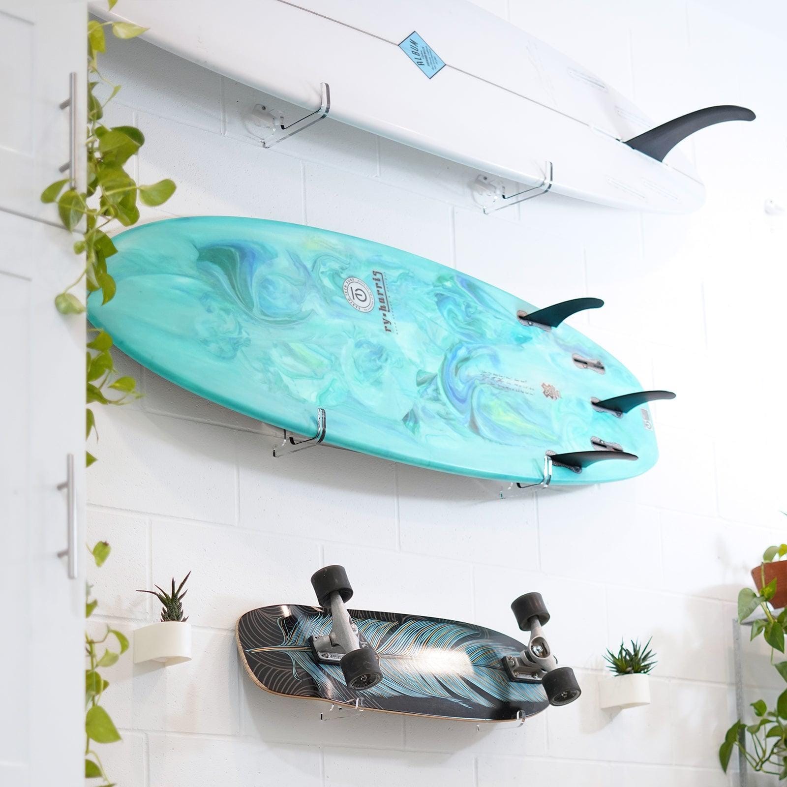 Gnarwall - Horizontal Surfboard Rack - Clear - Large – GNARWALL